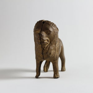 Antique Large Cast Iron Lion Bank / Early 1900s - Etsy
