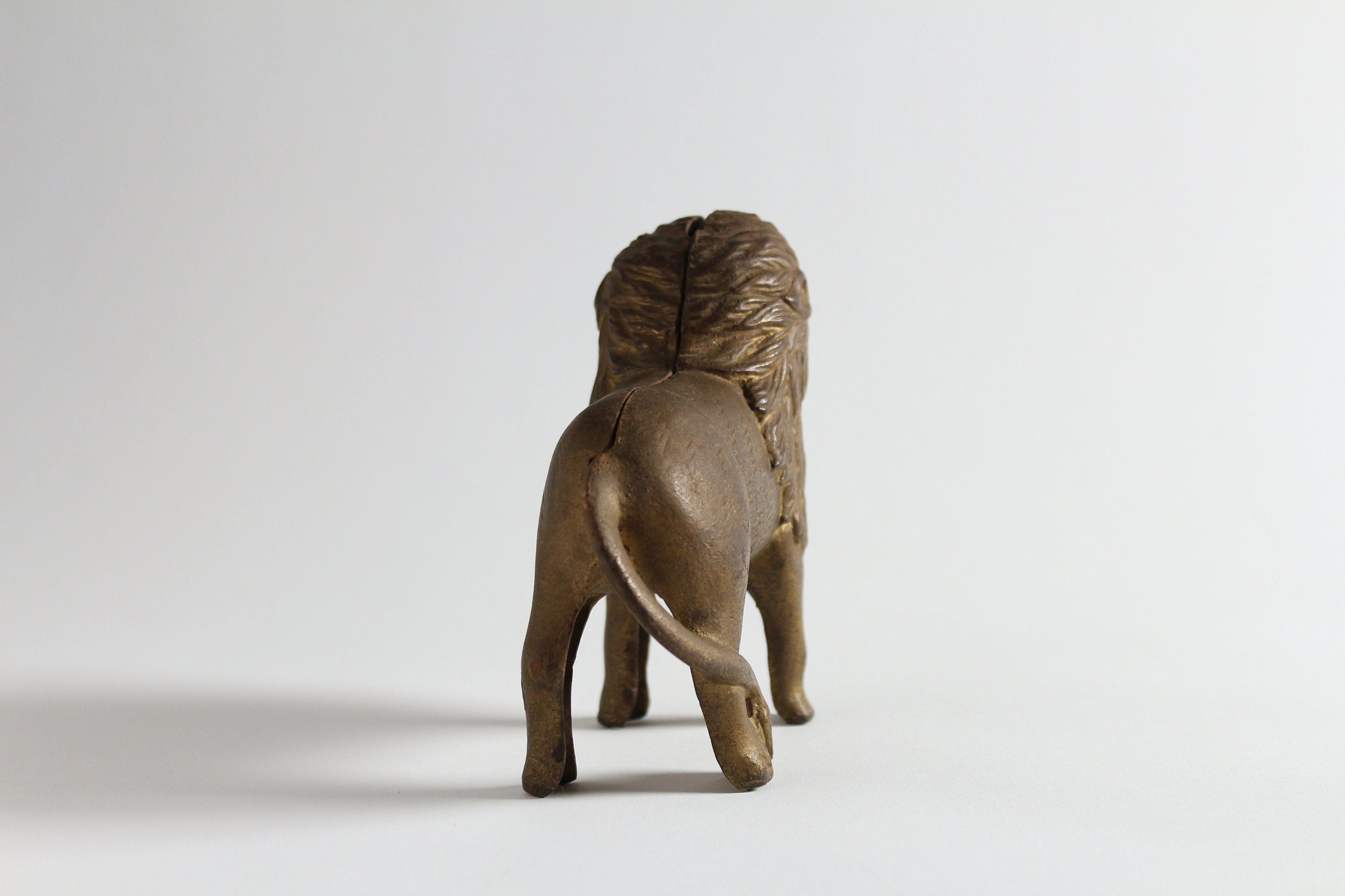 Antique Large Cast Iron Lion Bank / Early 1900s - Etsy