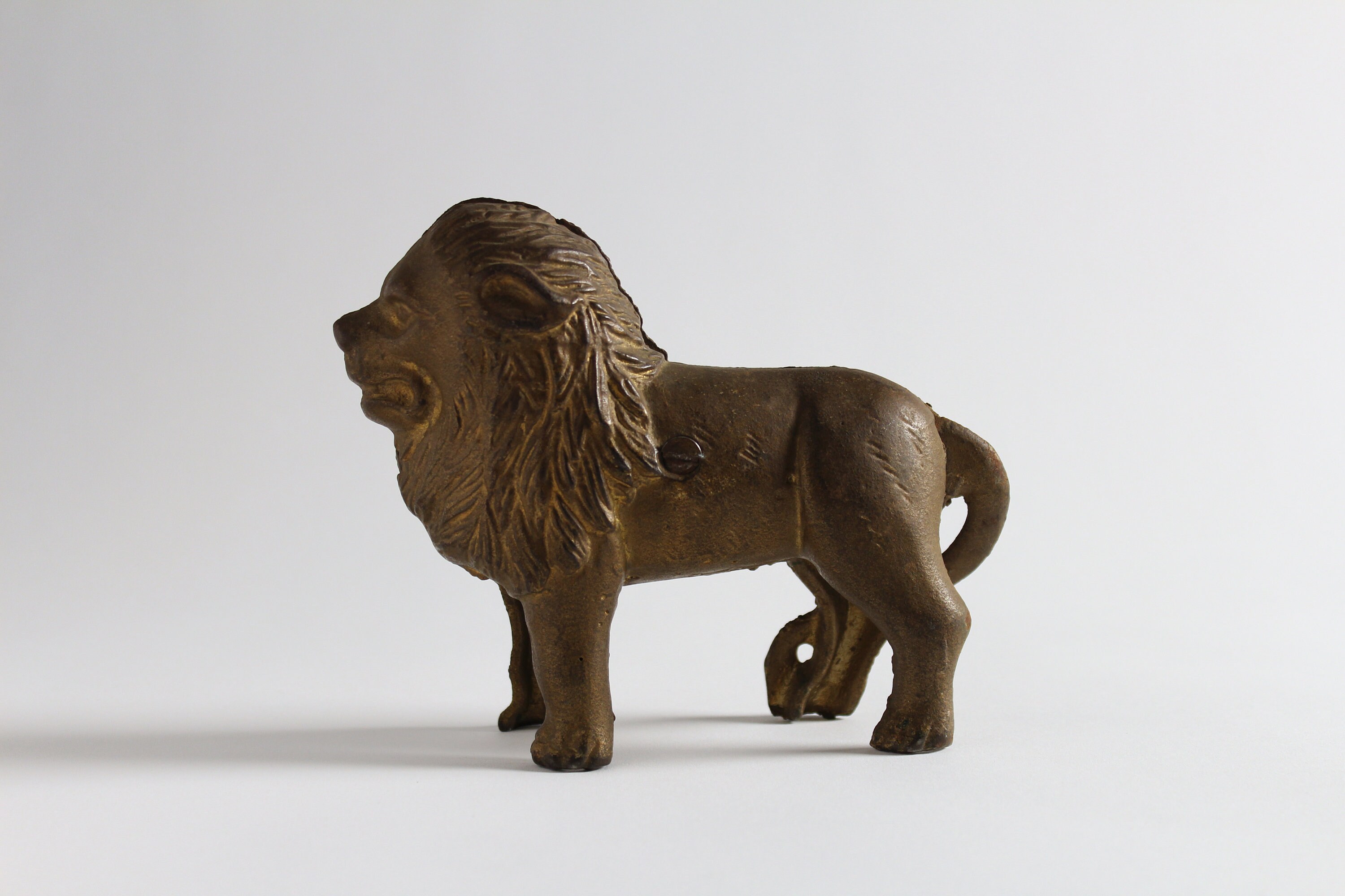 Antique Large Cast Iron Lion Bank / Early 1900s - Etsy