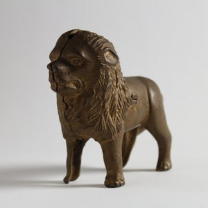 Antique Large Cast Iron Lion Bank / Early 1900s - Etsy