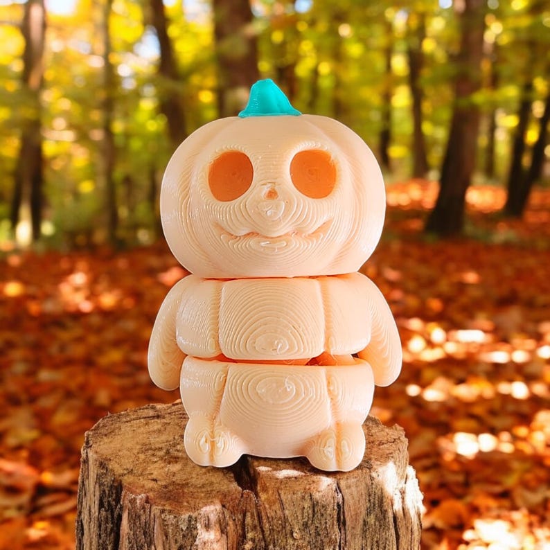 Spooky Fall Halloween Standing Pumpkin Pal Figure - Etsy