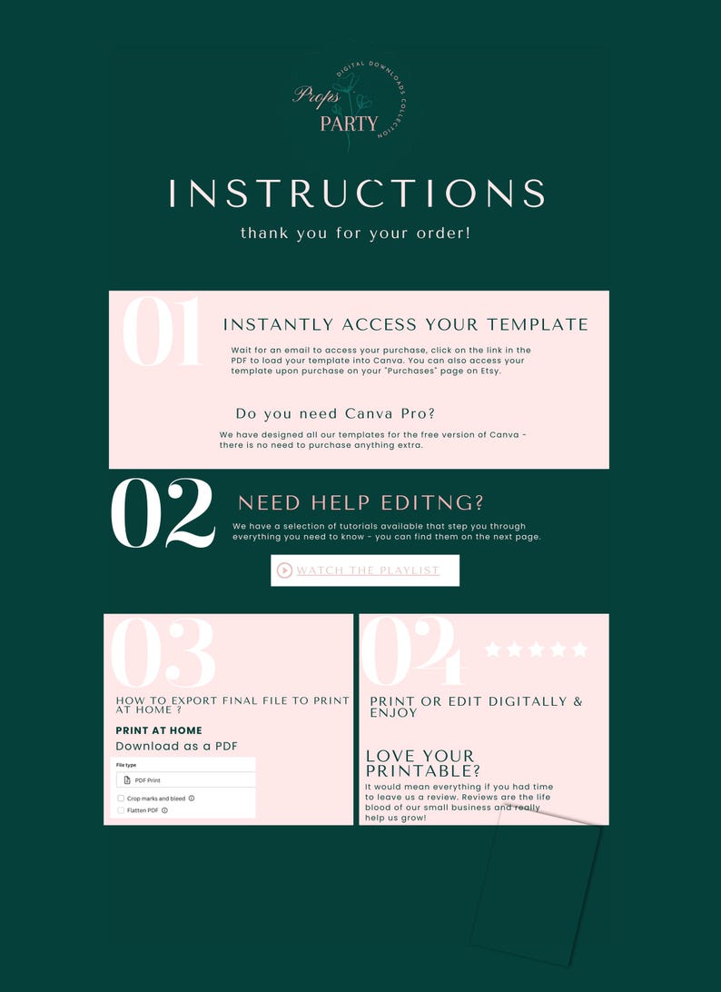 Editable Digital Resume Template Instant Download & Printable ...