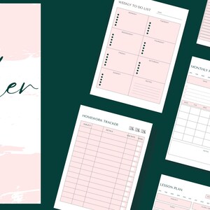 Editable and Printable Digital Teacher Planner Template | Instant ...
