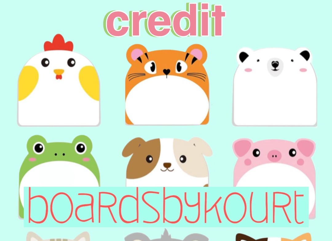 Animal Credit Board - Etsy