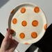 Hand Painted Ceramic Plate With Funny Smiley Face, Handmade Plate ...
