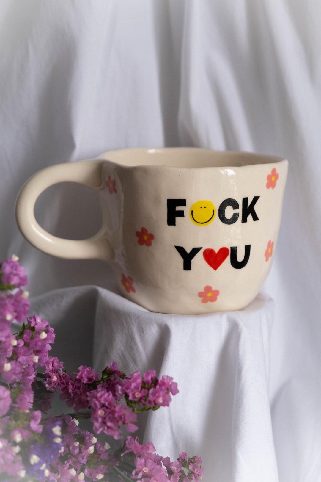 Funny Ceramic Mug, Sassy Stoneware Coffee Cup, Handmade Espresso Mug ...