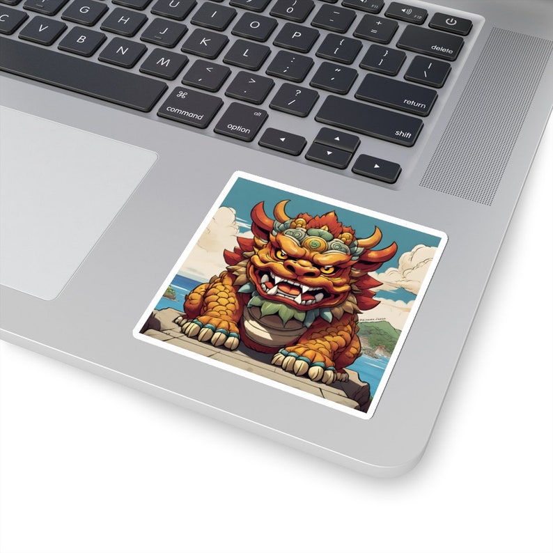 Shisa in Okinawa Japan Sticker, Japanese Gifts, Okinawna Gifts, Shisa ...
