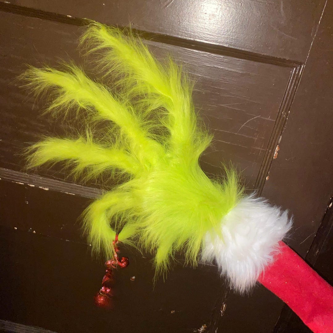 Grinch Hand Holding Bulb Christmas Classic - Etsy