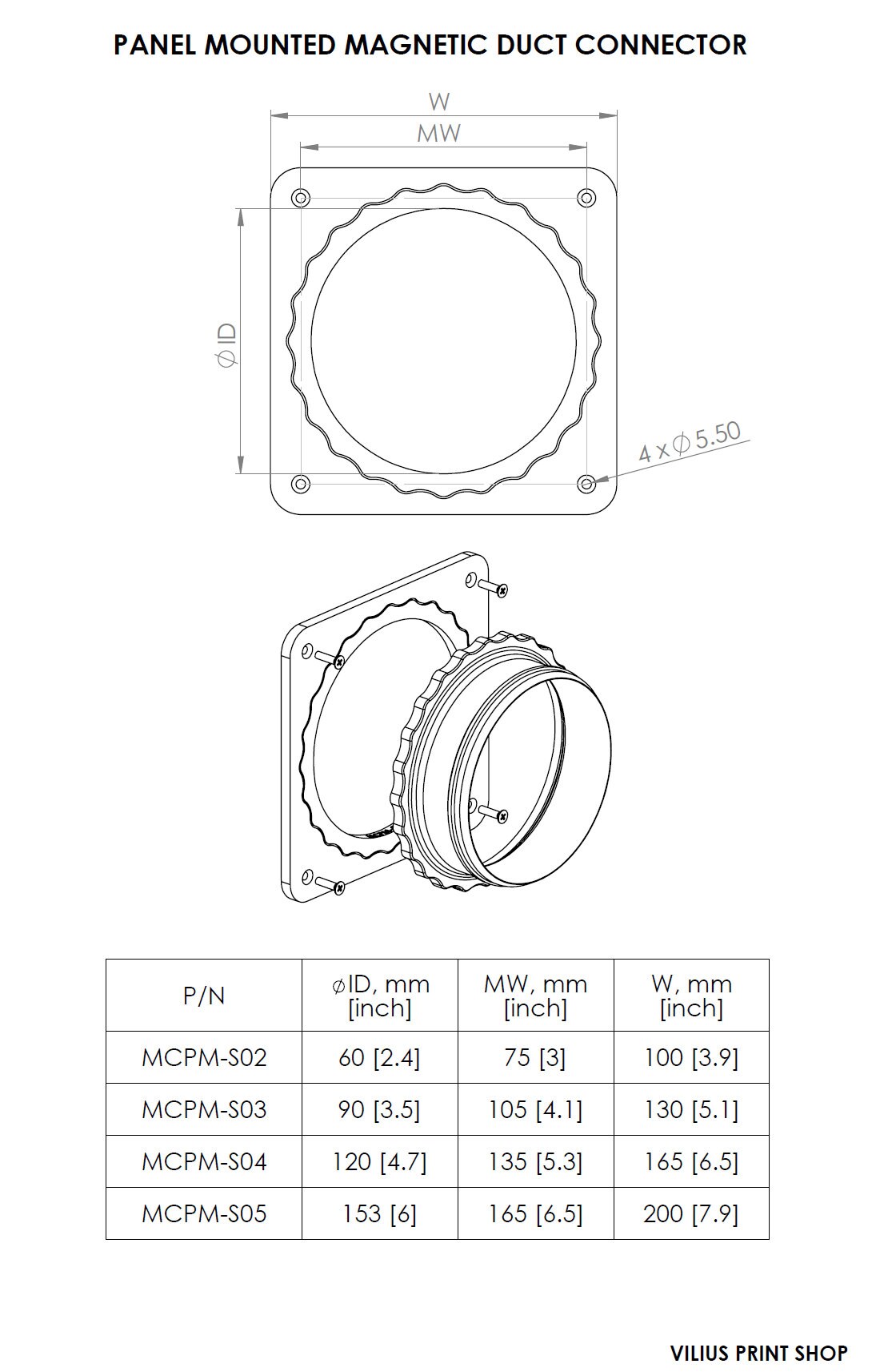 Panel Mounted Magnetic Duct Connector for Quick Hose Connection - Etsy