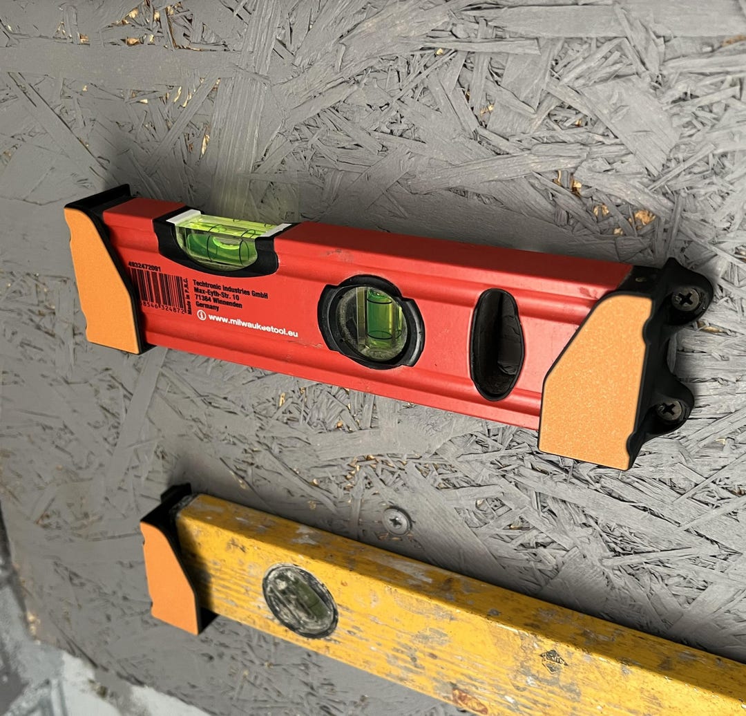 Spirit Level Wall Mount - 3D Printed - Universal Level Holder ...
