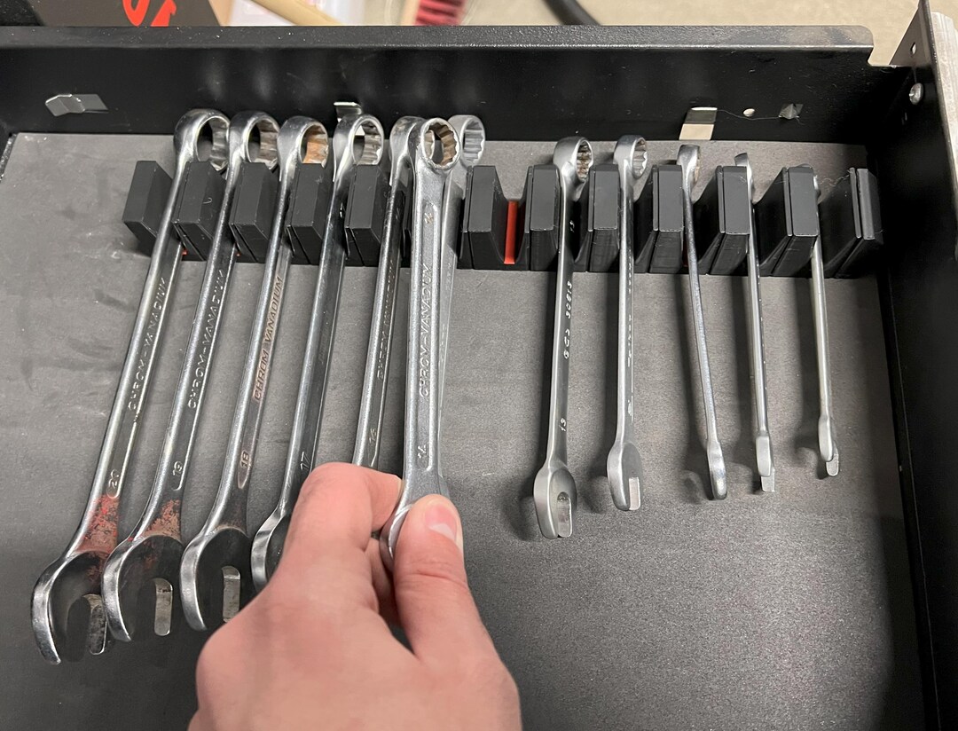 Magnetic Wrench Organizer - Modular, SET of 10 PCS. for Clutter Free ...