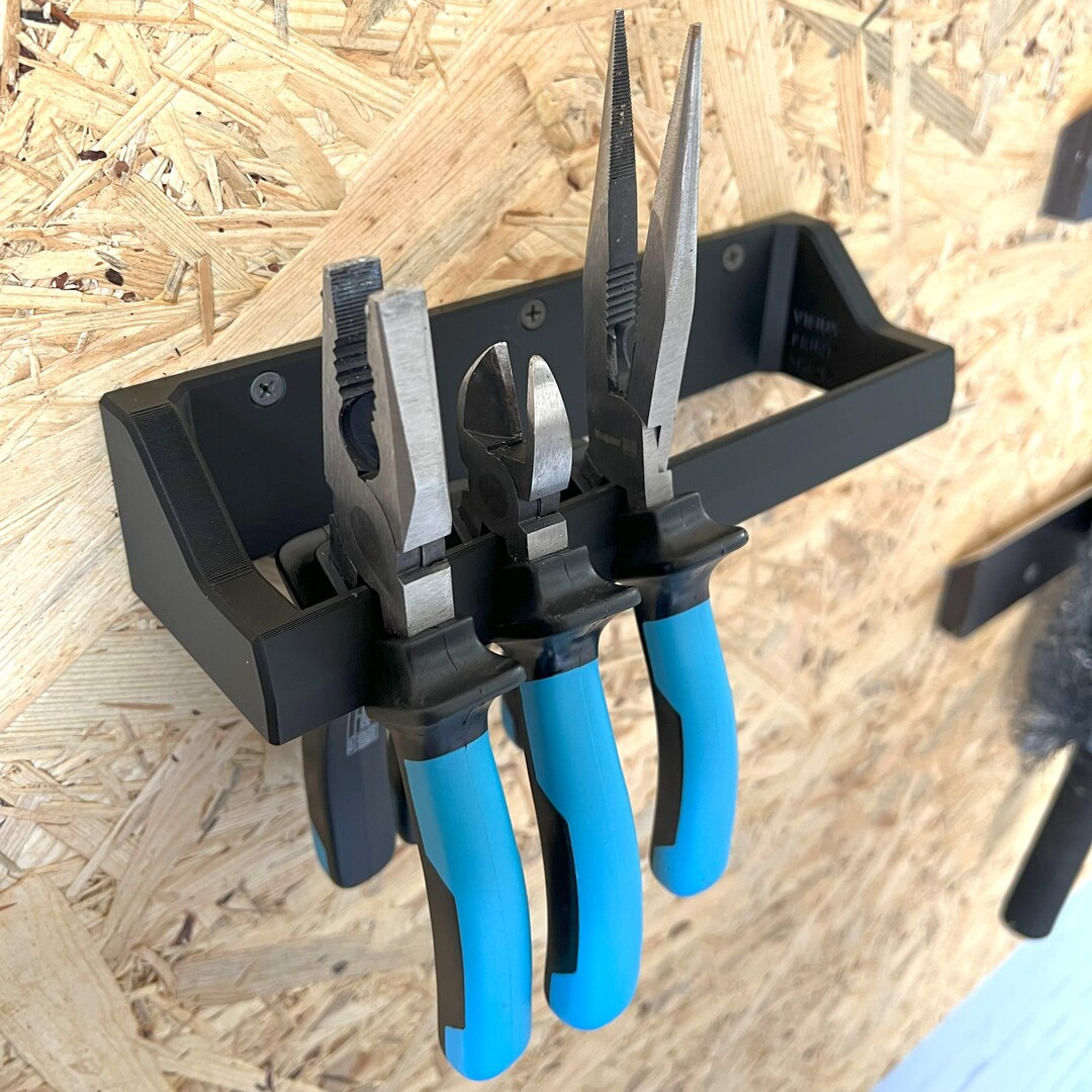 Plier Organizer Wall Mounted – 3D Printed Tool Holder for Garage ...
