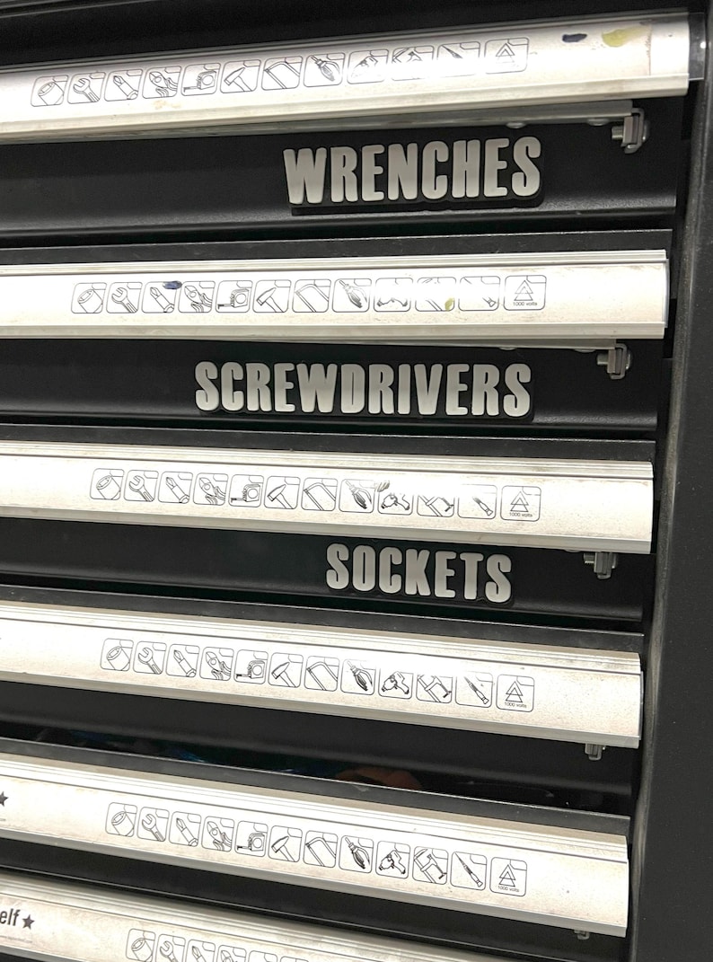 Magnetic Toolbox Emblems 5 PCS Personalized 3d-printed Markers for Tool ...