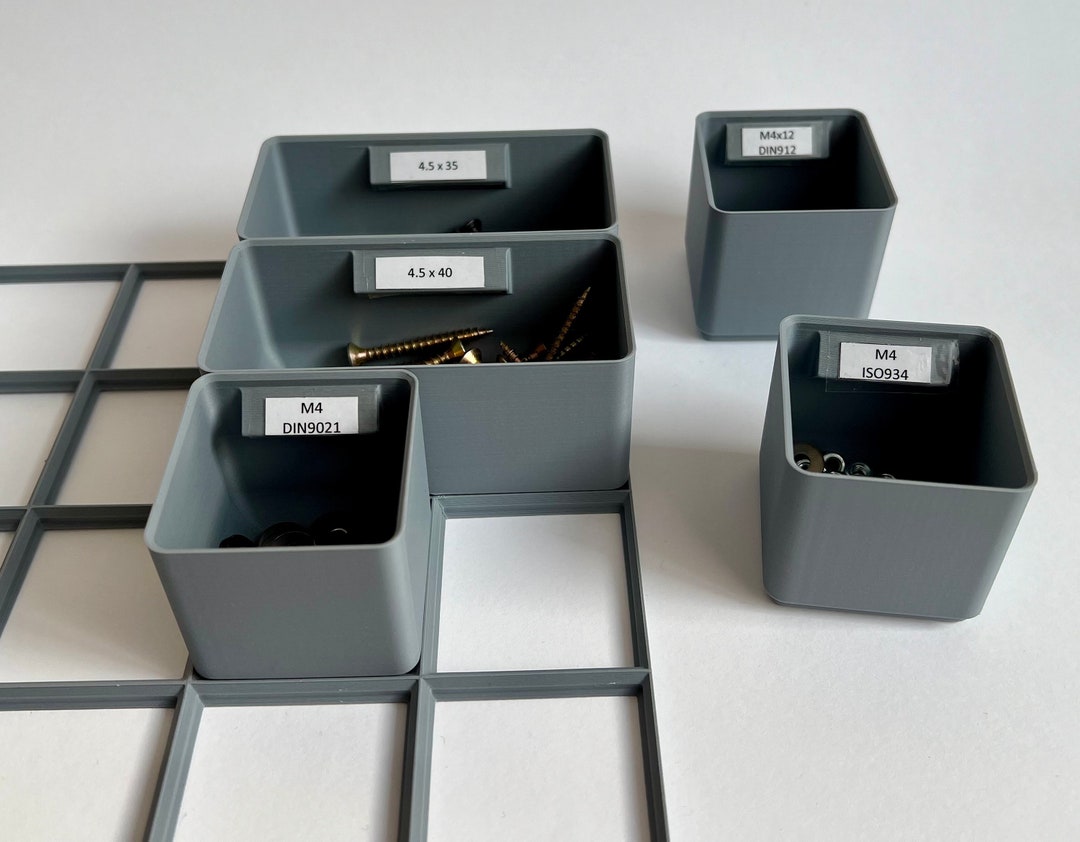Component Organizing Boxes With Grid System - Etsy