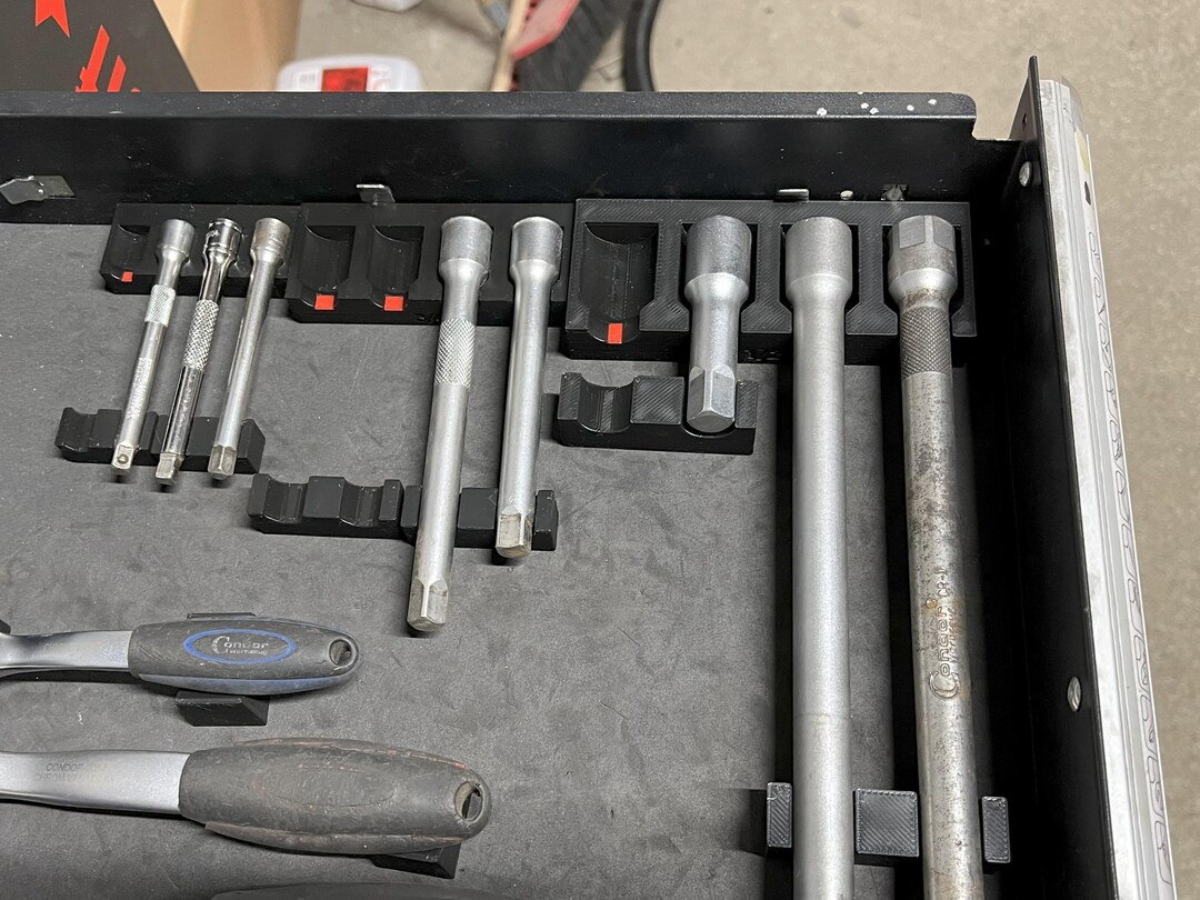 Magnetic Drive Extension Organizer for 1/4'', 3/8'', and 1/2'' Drives ...