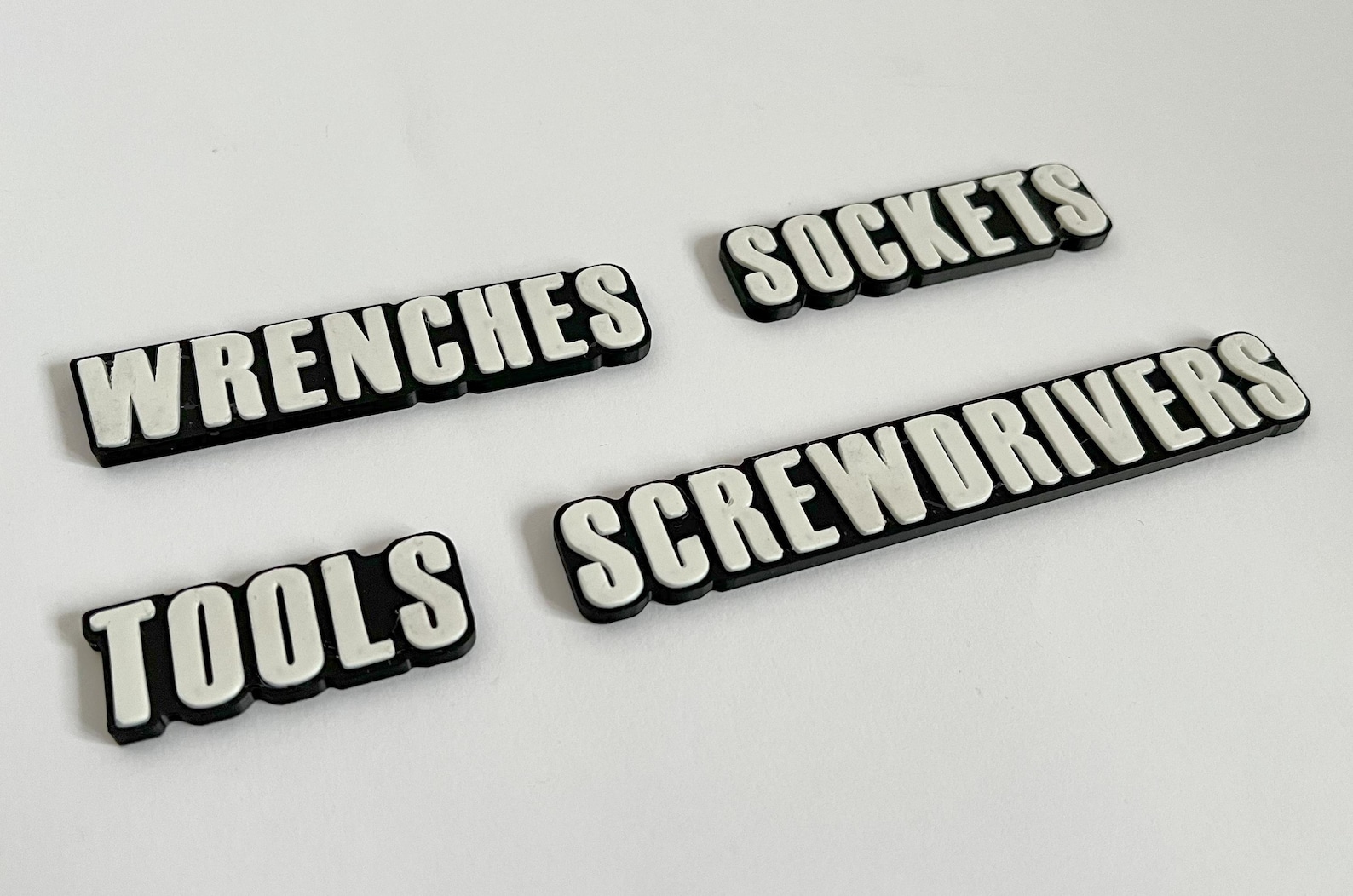 Magnetic Toolbox Labels 5 PCS – Personalized 3d-printed Emblems for ...