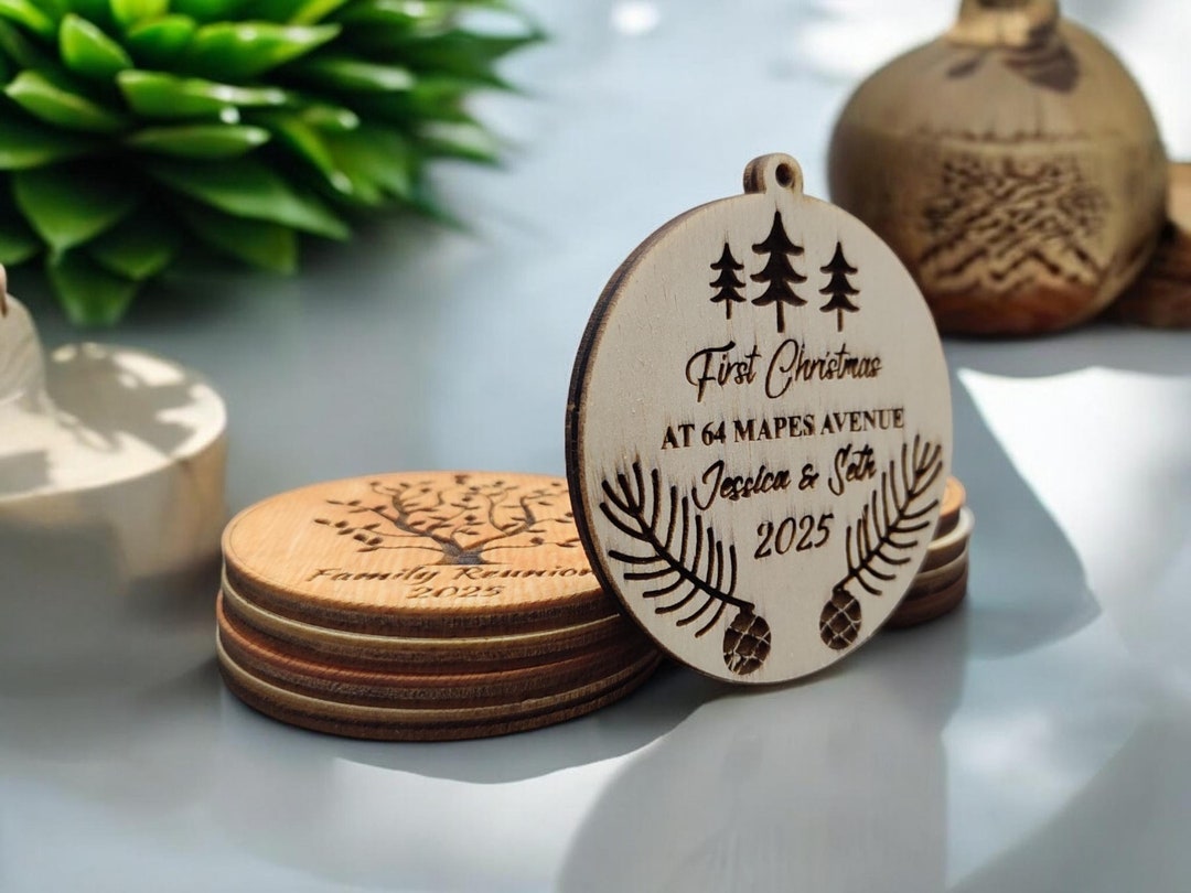 Custom Wooden Magnet, Reunion Magnets, Wedding Favors, Personalized ...