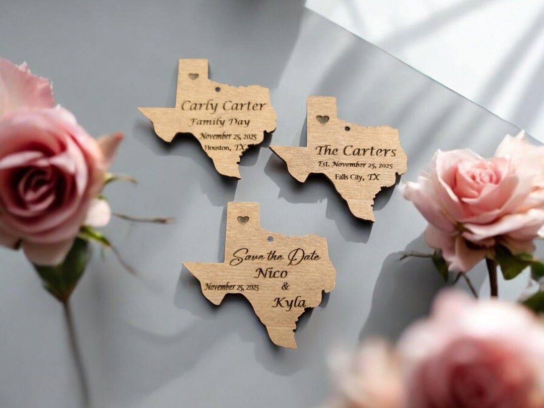 Personalized State Map Magnet: Bulk Wedding Favors, Family Reunion ...