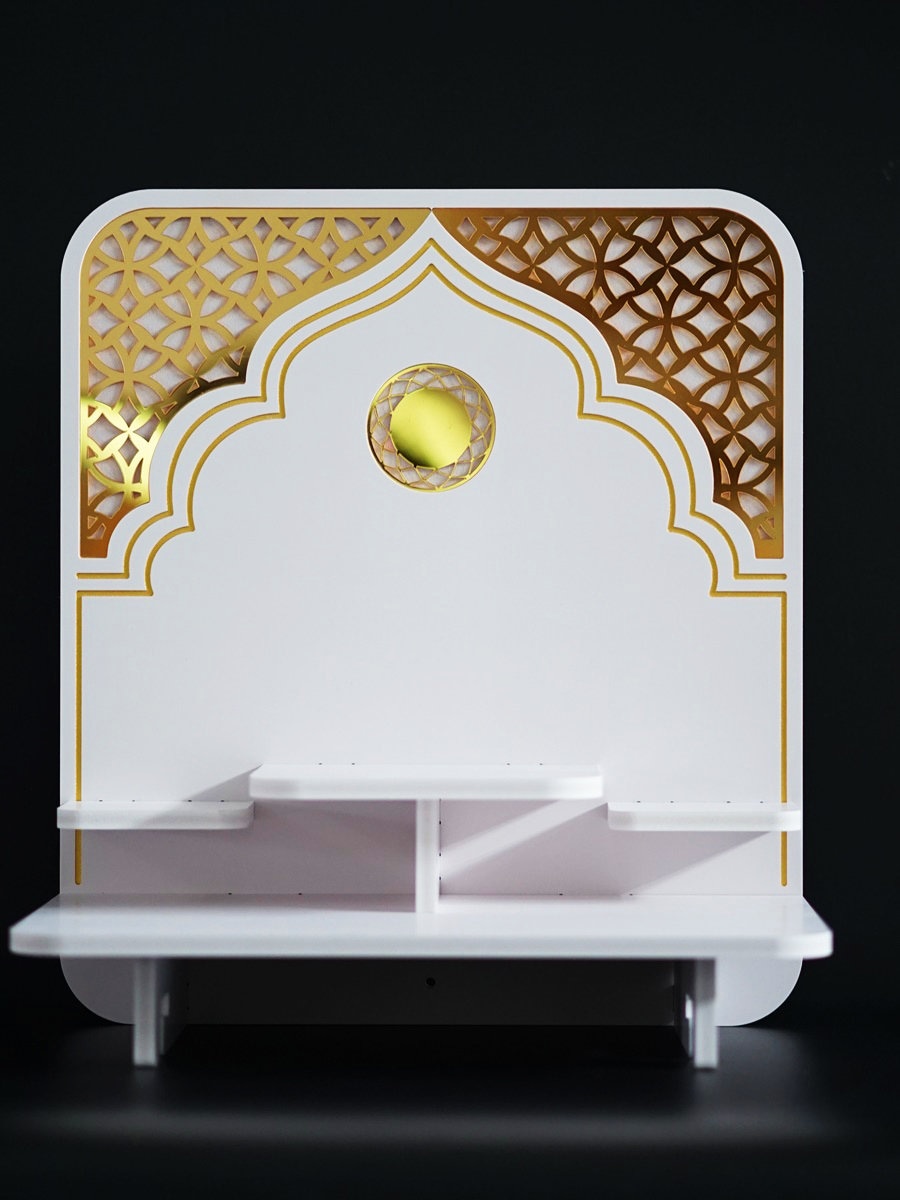 Altar Table and Wall Altar, Luxurious With Acrylic Gold Mirror ...