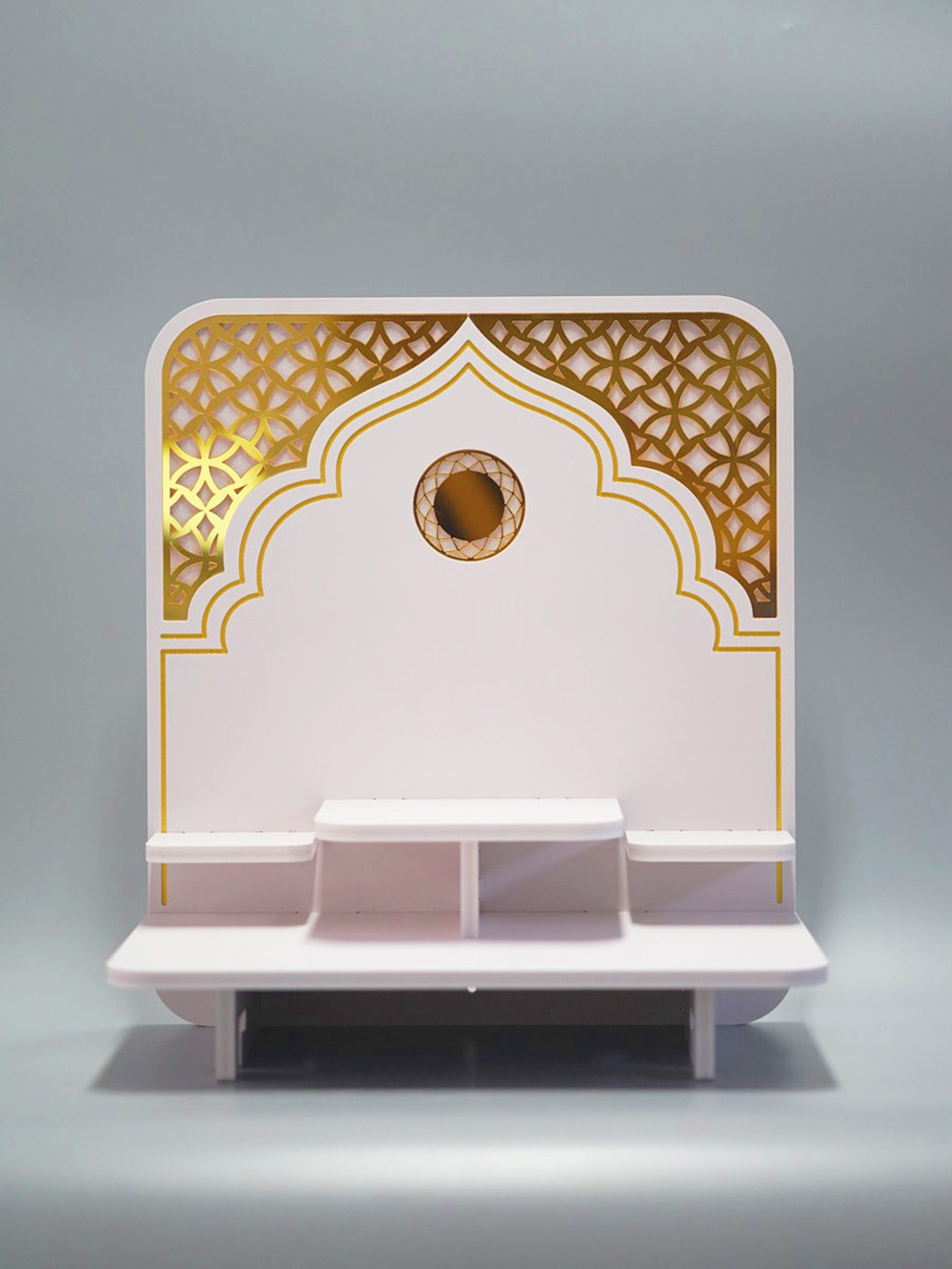 Altar Table and Wall Altar, Luxurious With Acrylic Gold Mirror ...