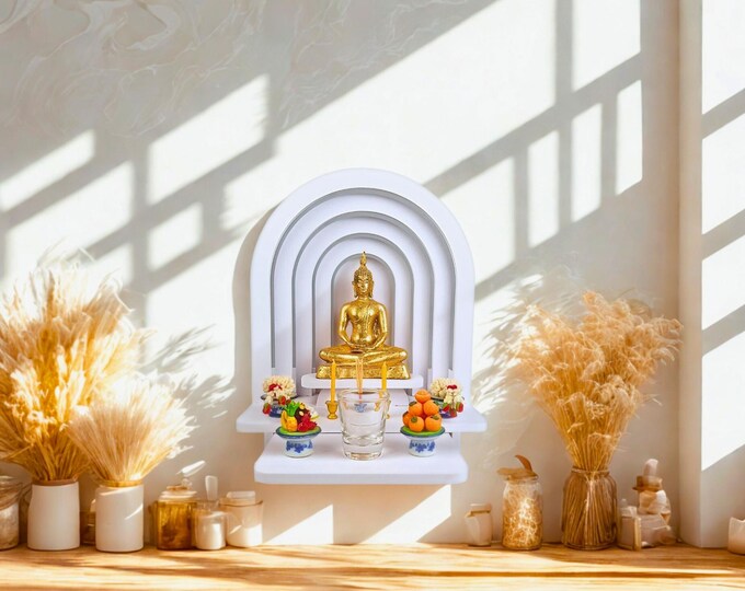 Buddhist Altar Table With Sliding Tray, Tabletop Buddha Altar, Wall ...