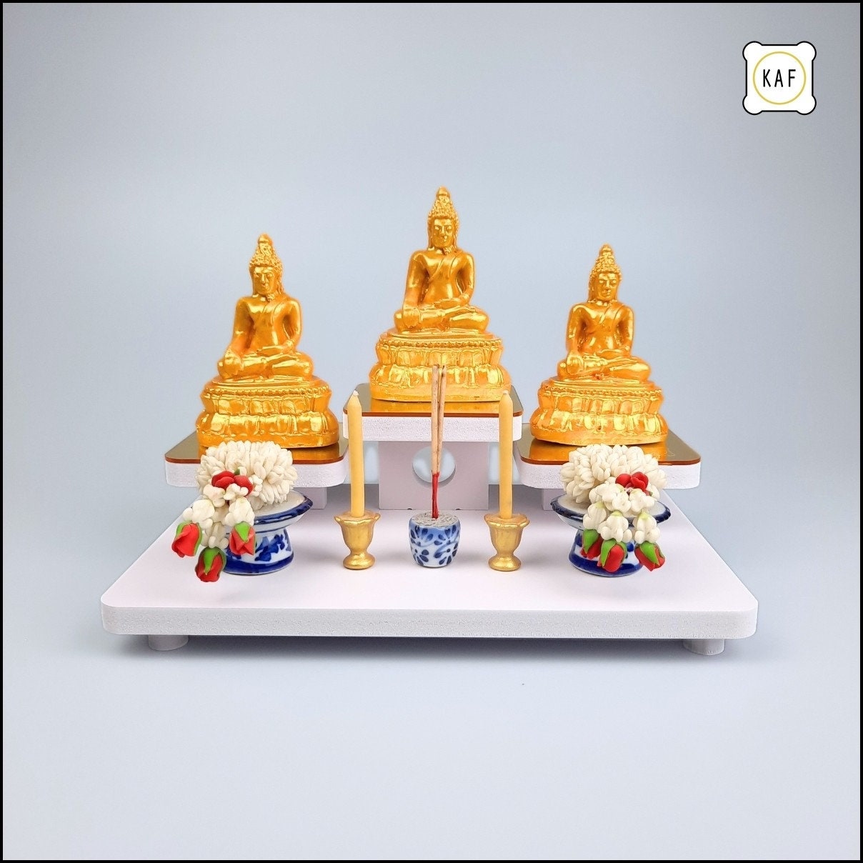 Minimal Buddha Shelf, Small Altar Table Set, Small Buddha Base, Mini ...