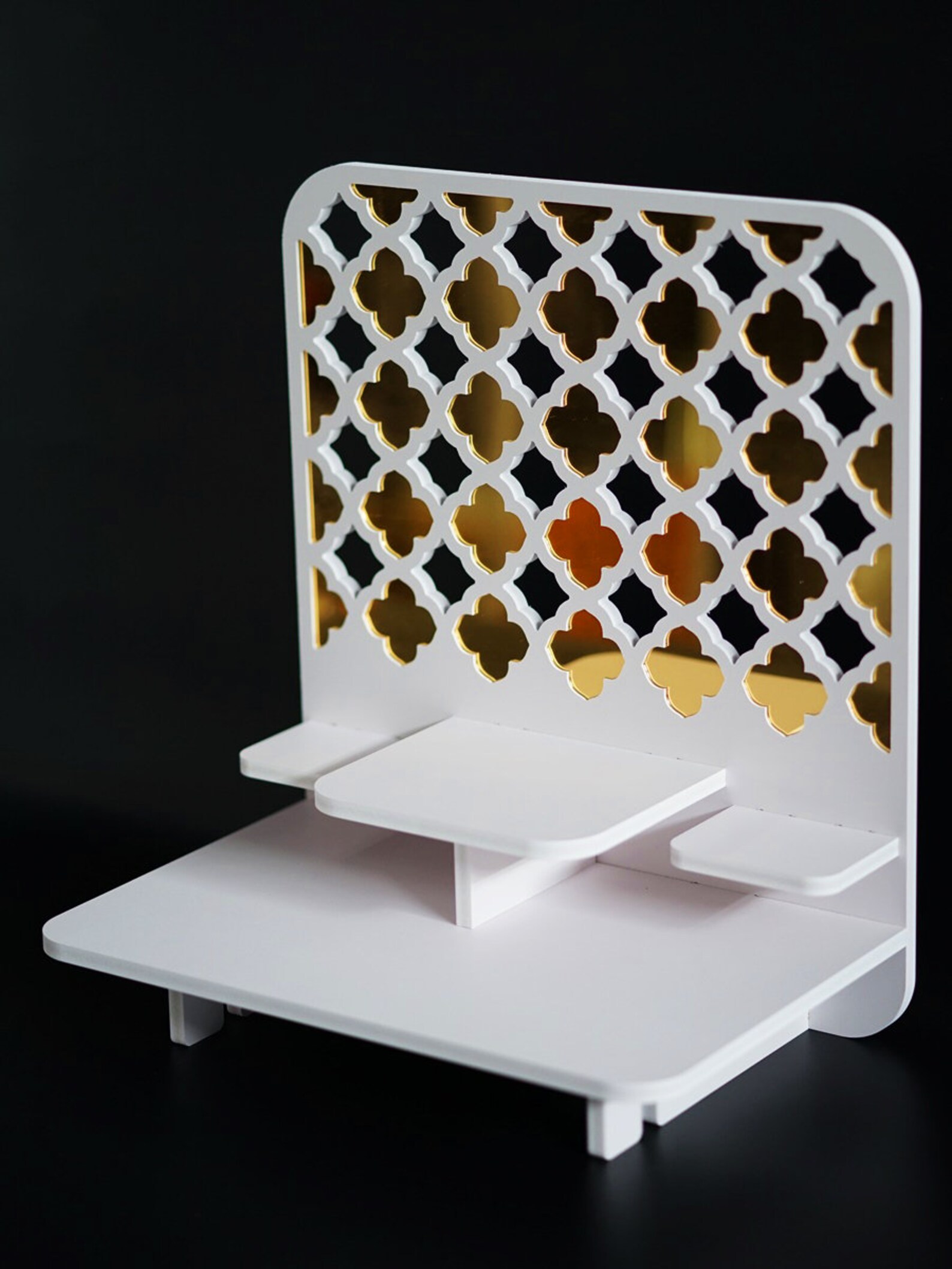 Altar Table and Wall Altar, Luxurious With Acrylic Gold Mirror ...