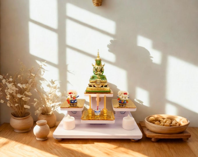 Buddhist Altar Table With Sliding Tray, Tabletop Buddha Altar, Wall ...