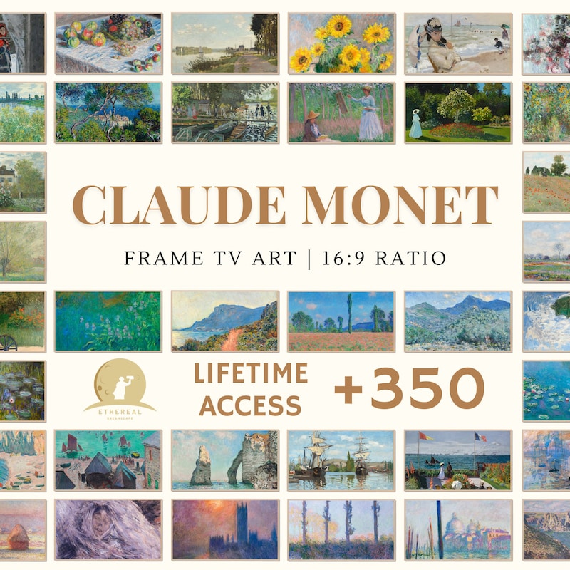 Monet Green Digital Print - Etsy