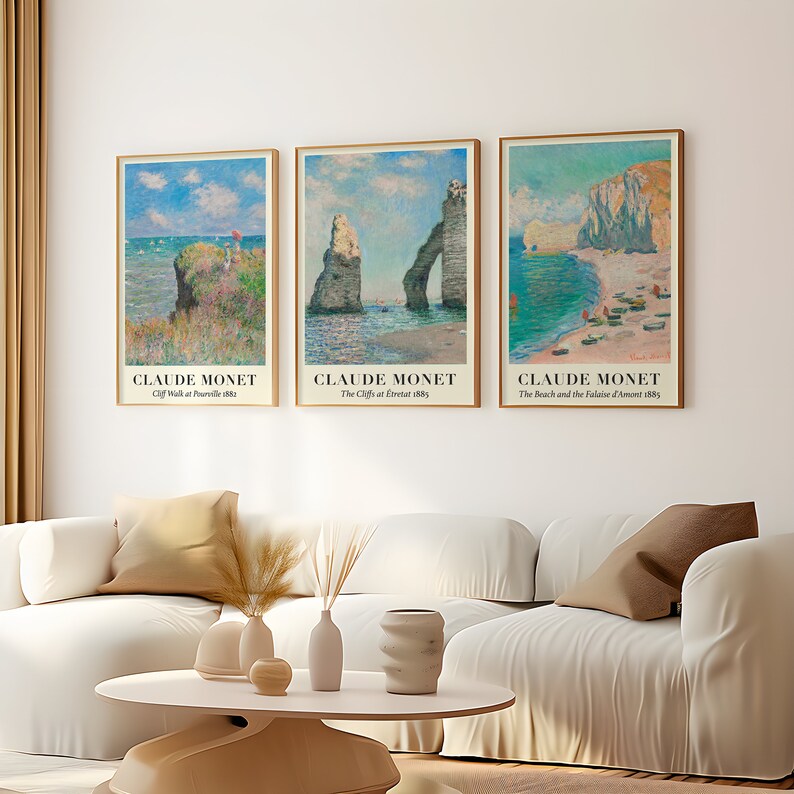 Claude Monet Set of 240 Printable Posters, Vintage Painting Gallery ...