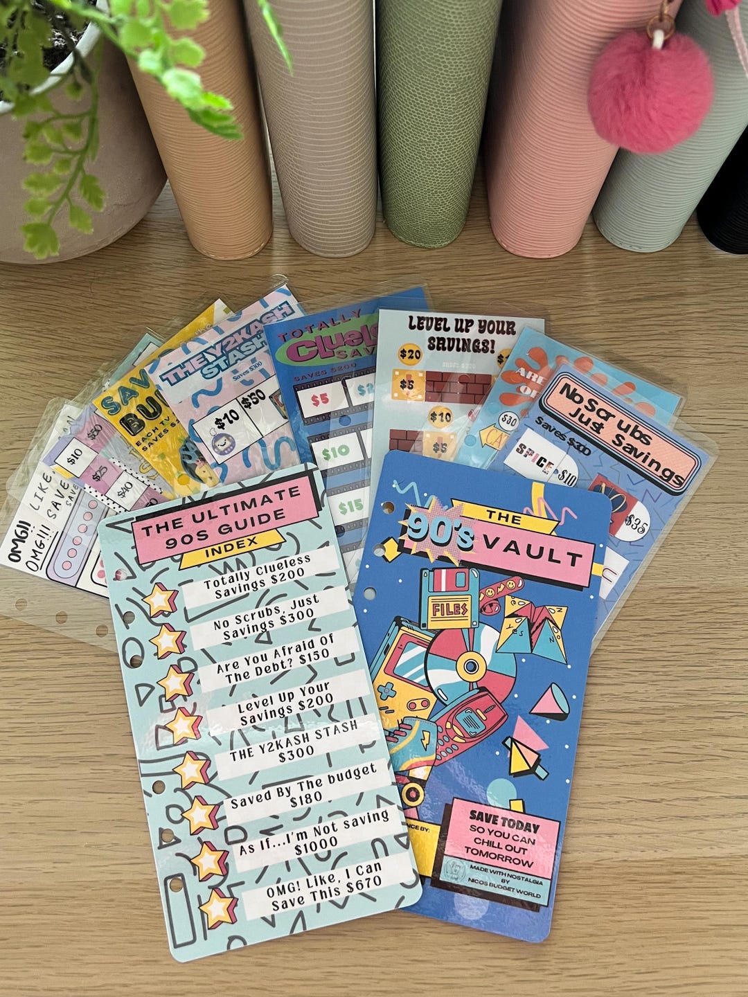 The 90s Vault Savings Challenge Bundle A6 Laminate Envelope Cash ...