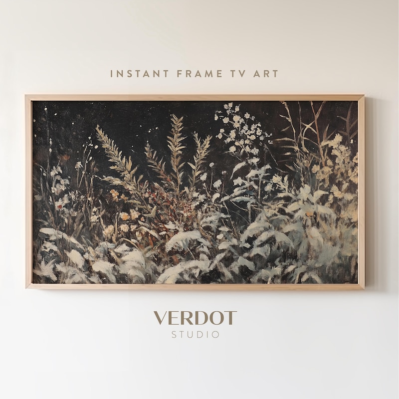 Moody Winter Art Frame Tv - Etsy