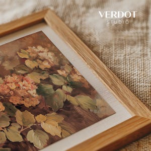 Hydrangea Painting Fall Decor, Printable Wall Art, Rustic Autumn Print ...