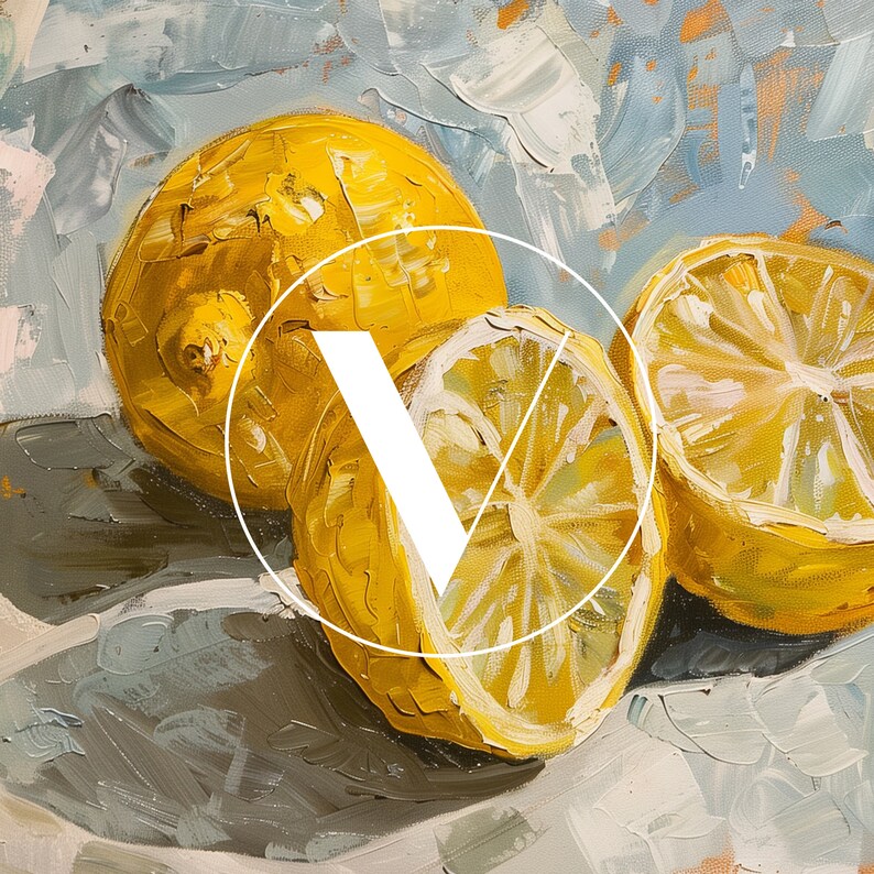 Still Life Lemon Frame TV Art, Summer Tv Art Download, Citrus Yellow ...