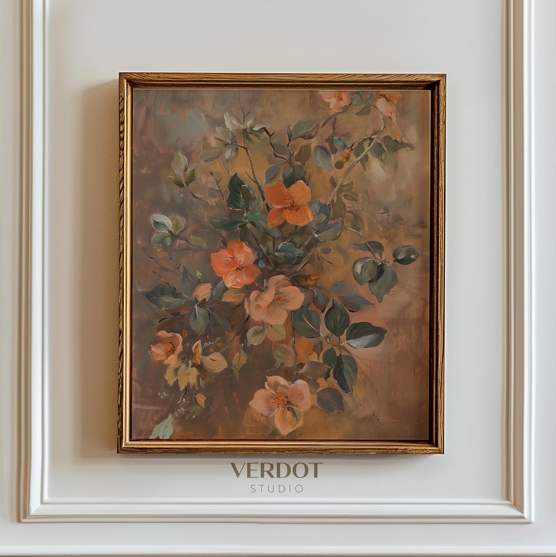 Fall Flowers Print, Vintage Floral Printable Wall Art, Autumn Flower ...