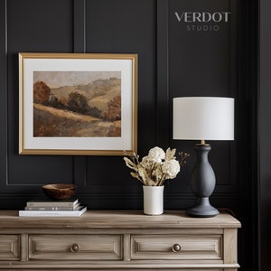 Rustic Fall Print, Landscape Printable Wall Art, Neutral Vintage ...