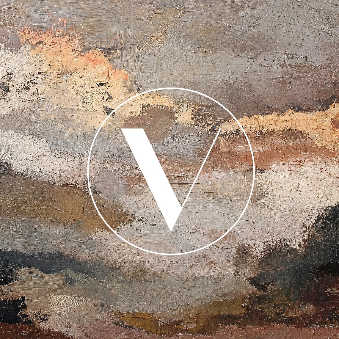 Sunset Landscape Fall Printable Painting, Abstract Moody Country Wall ...
