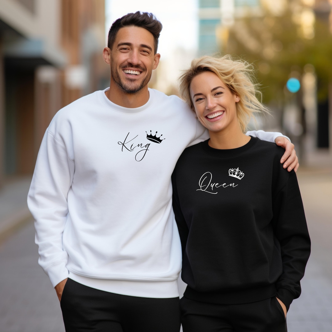 Valentine's Day Sweater King & Queen, Valentine's Day Sweater, King ...