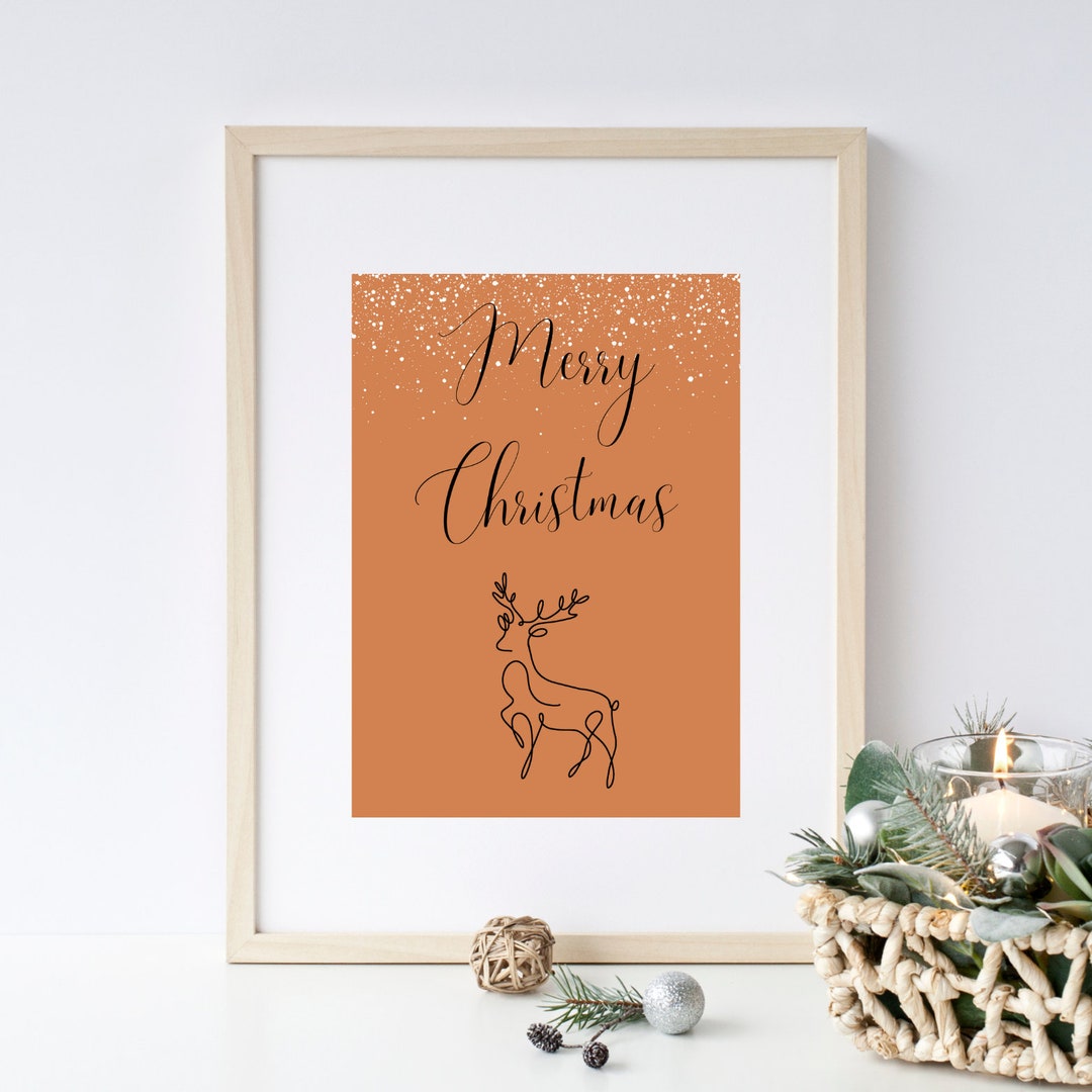 Printable Poster Merry Christmas, Poster Art, Bedroom Poster, Winter ...