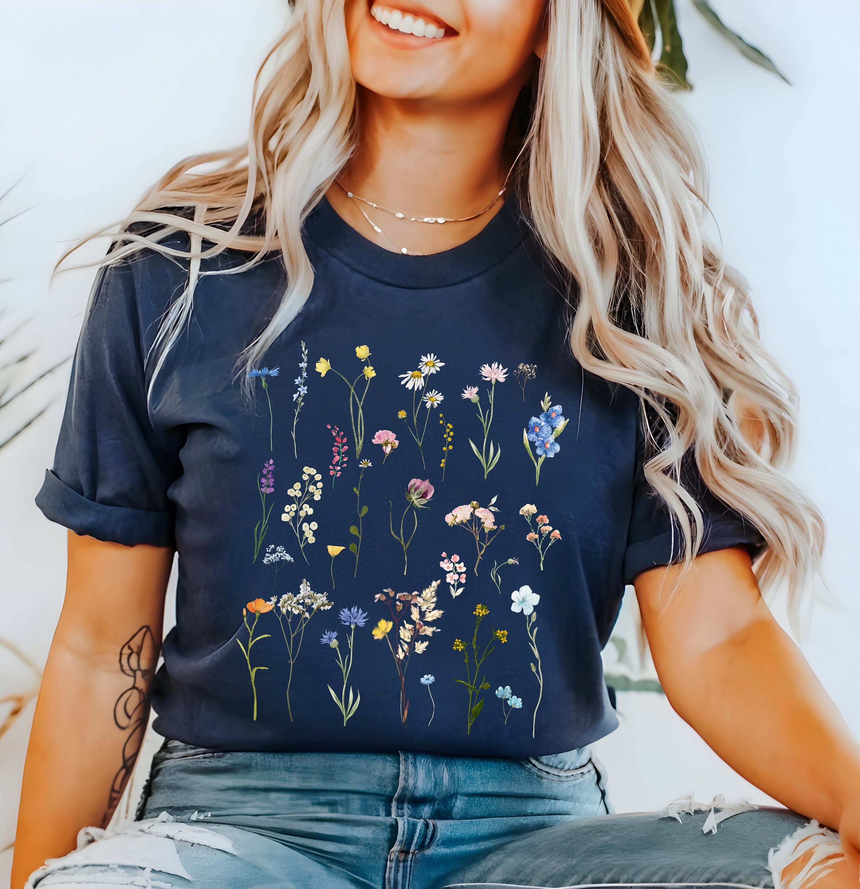 Shirt Watercolor Colorful Flowers, Sweater Flowers, Flower Shirt ...