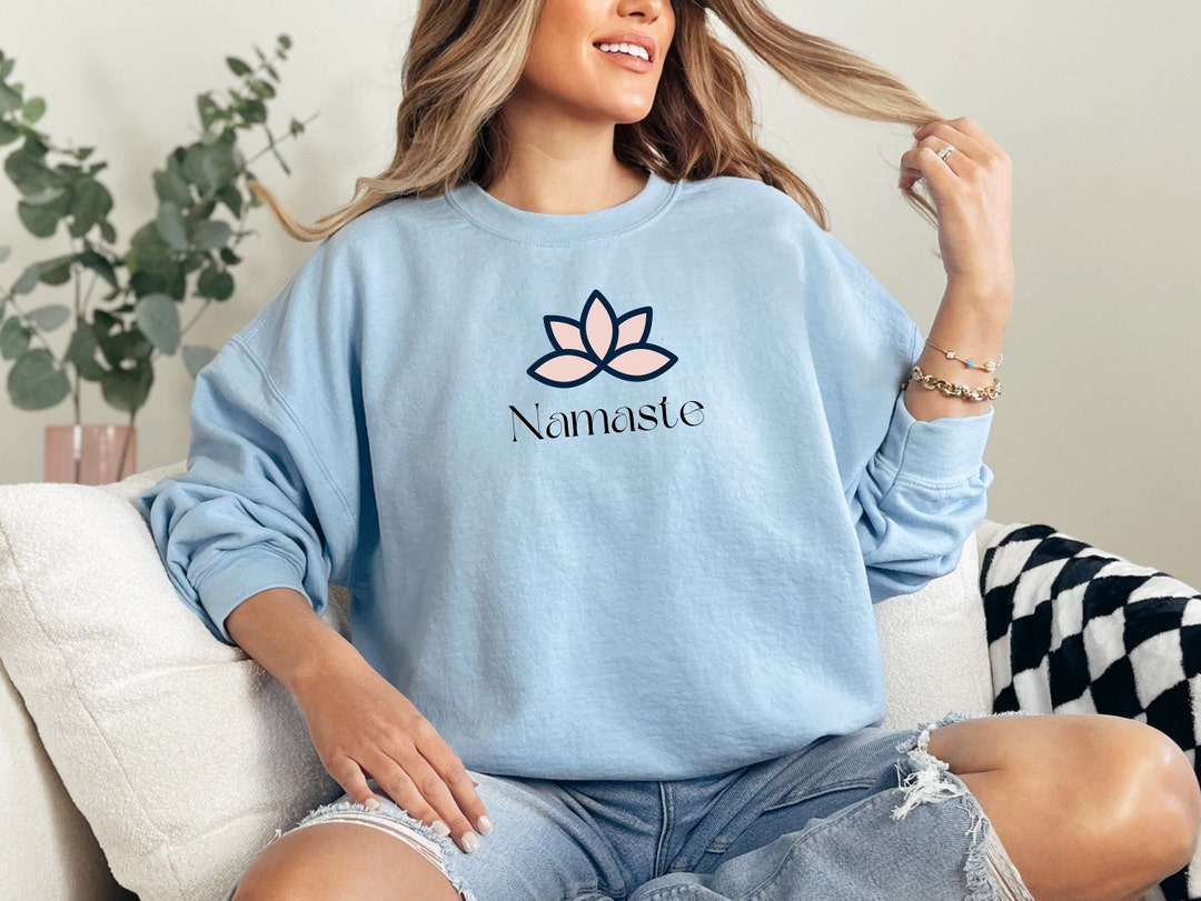 Sweater Namaste Lotus Flower, Namaste Sweatshirt, Yoga Sweatshirt, Yoga ...