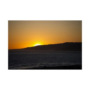 Sunset Over Malibu: Matte Horizontal Poster - Etsy