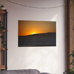 Sunset Over Malibu: Matte Horizontal Poster - Etsy