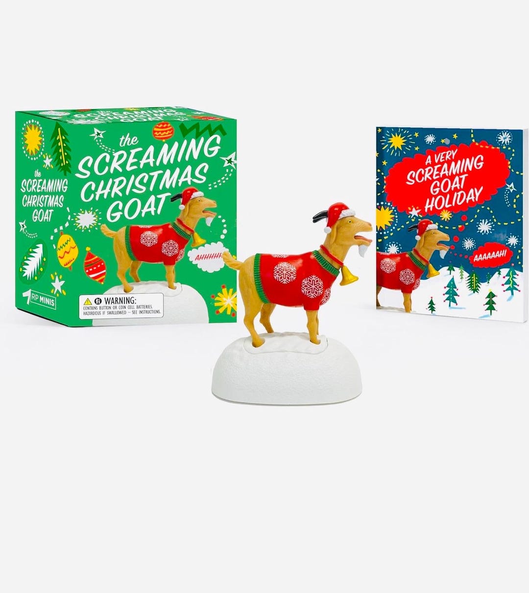 Hilarious Hollering Christmas Goat Desk Toy: Novelty Gag Gift - Etsy