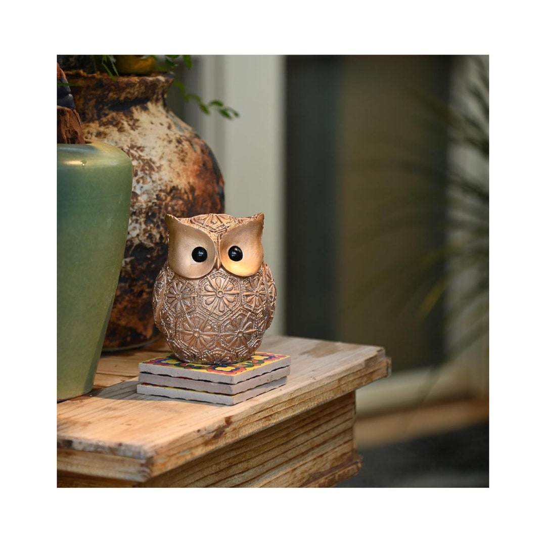 Owl Statue, Home Decor, Book Shelf Figurine, Good Luck, Owl Lover Gift ...