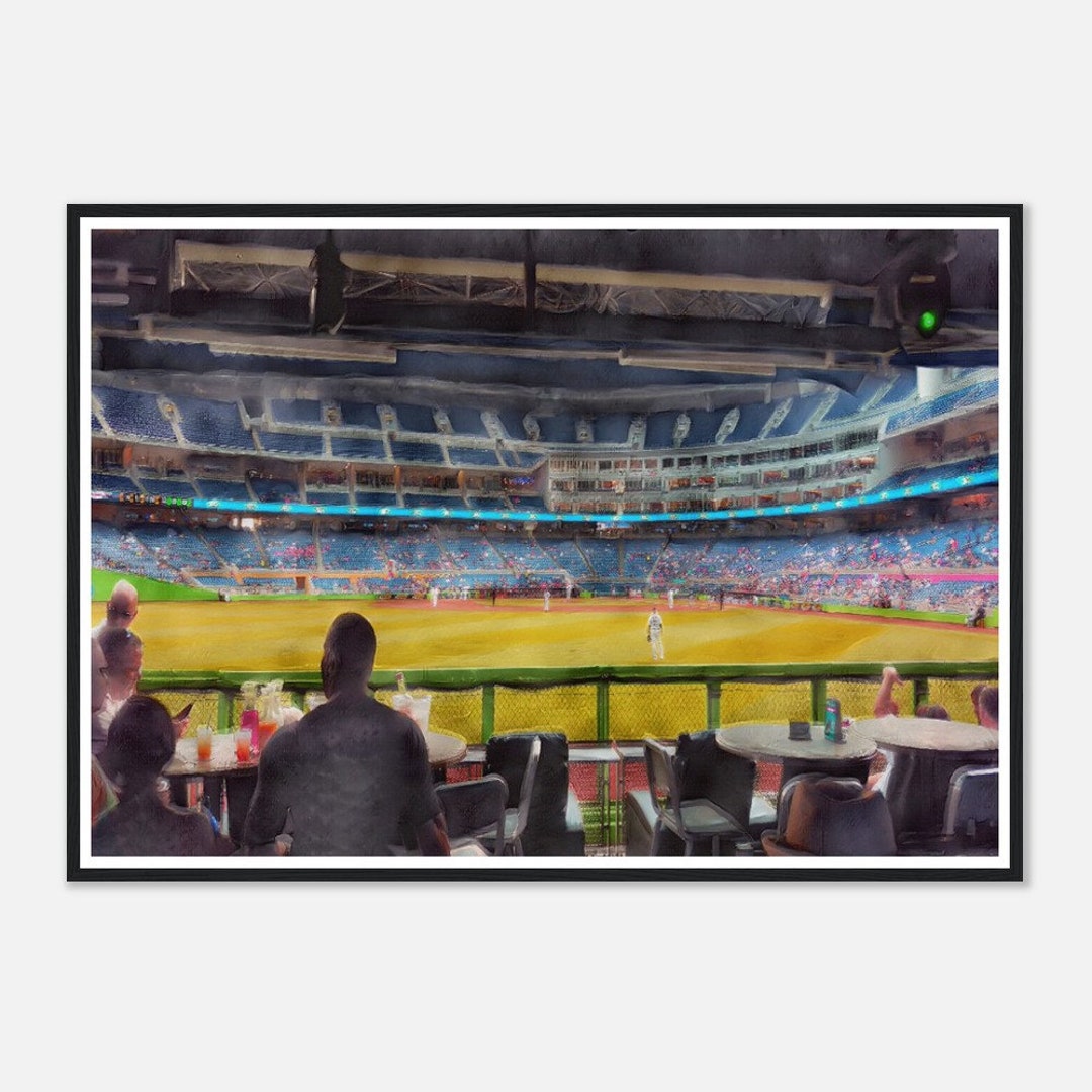 Baseball Stadium, MLB Fan Art Print Framed - Etsy