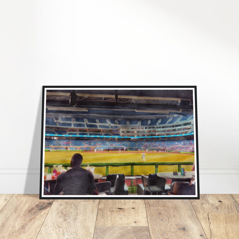 Baseball Stadium, MLB Fan Art Print Framed - Etsy