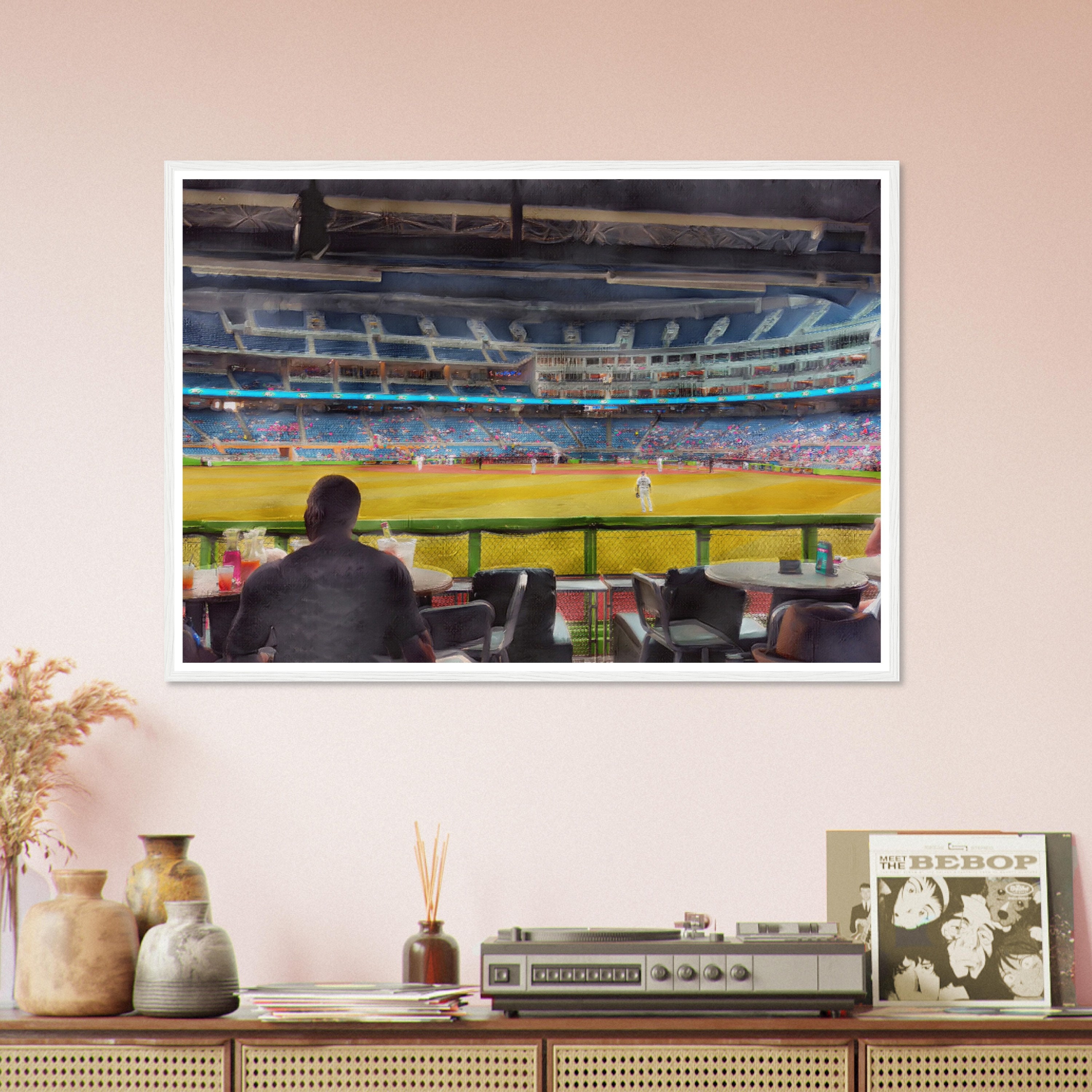Baseball Stadium, MLB Fan Art Print Framed - Etsy