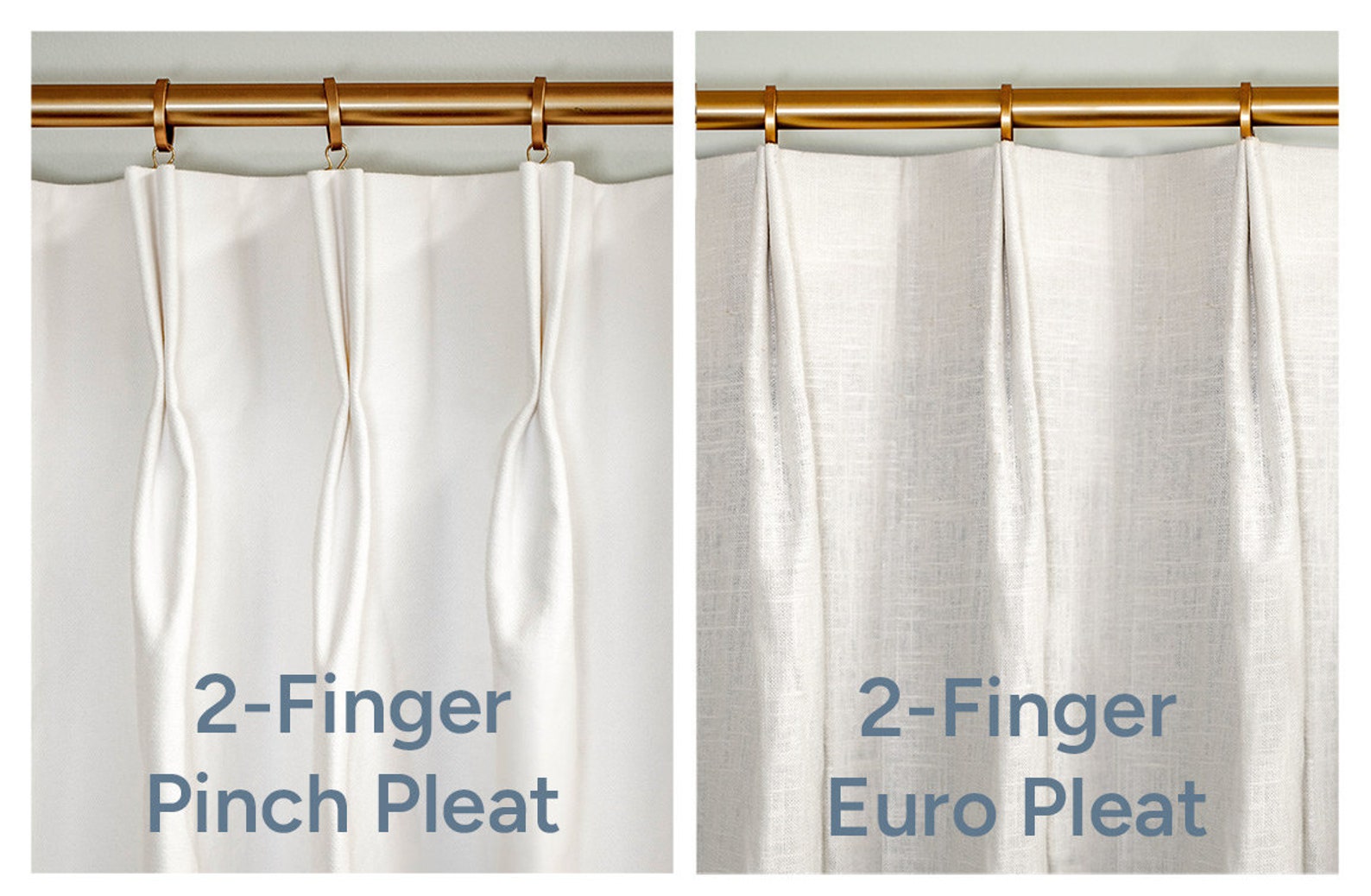Custom Pinch Pleat Drapes or Curtain Panels in Kahiwa Pond Blue Tweed ...
