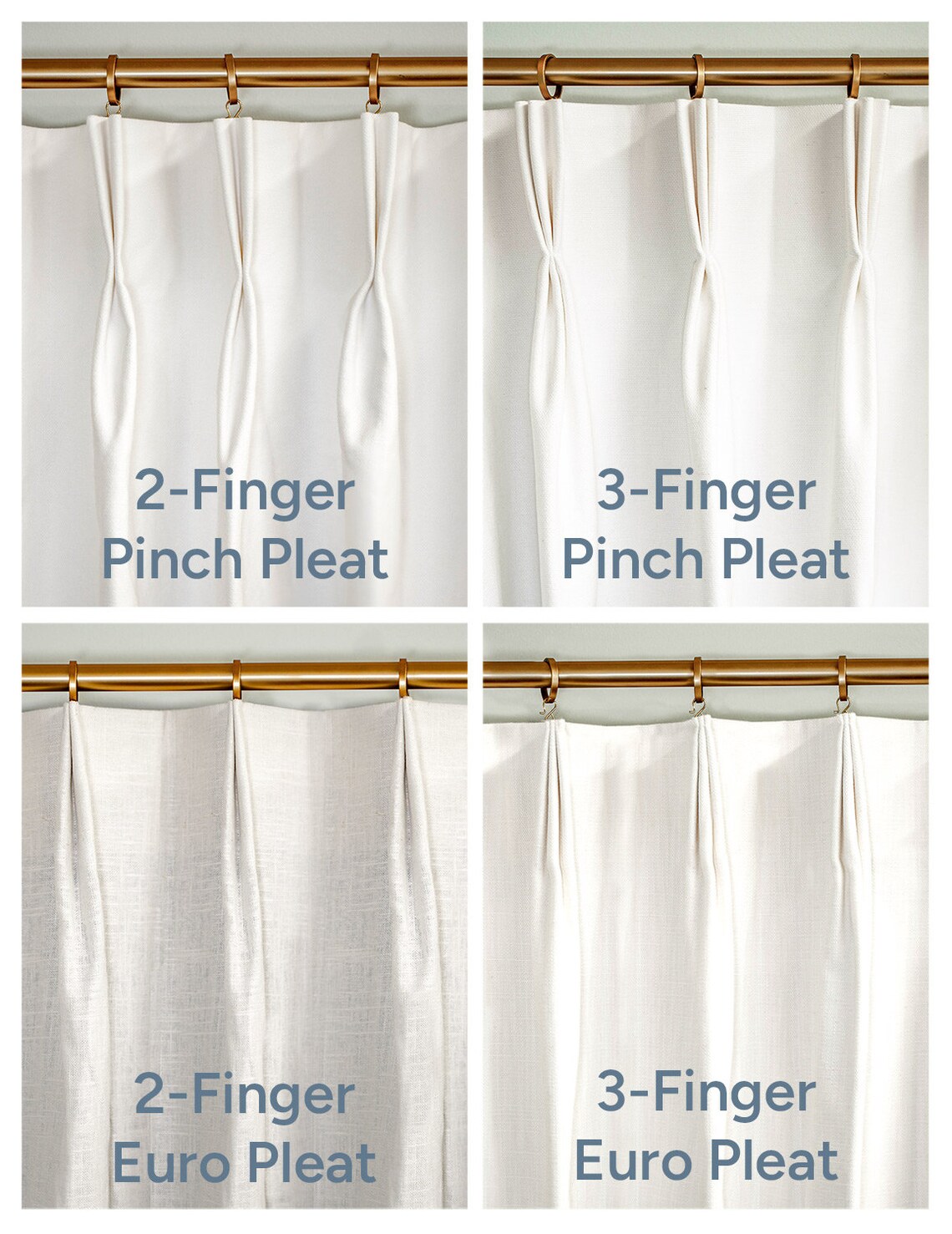 Custom Pinch Pleat Drapes or Curtain Panels in Logan Oatmeal Tan Linen ...